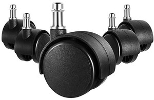 Balaji Chair Heavy Duty Twin Caster Wheels for Office Chairs (Black ...