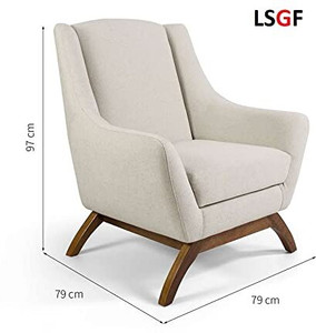 ABDUL AHAD WOOD HANDICRAFTS Armchair Fabric Single Sofa Chair for Small ...