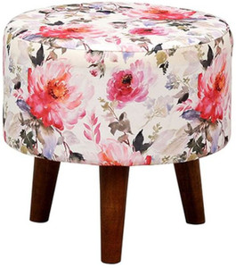 The Accent Company Mozart Upholstered Mango Wood Foot Stool In ...