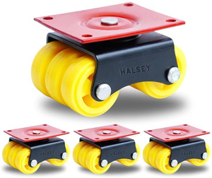 HALSEY Castor Wheels for Furniture,360 Degrees Moving Wheel Heavy Duty ...