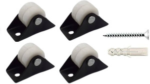 Caneuf 30mm Strong Bearings Fixed Castor Set Contains 4 Wheel with ...