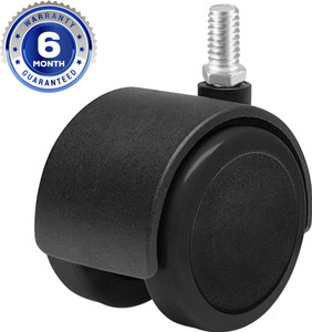 IMPEX Threaded Twin Nylon Castor Revolving Chair Wheel-Heavy Duty 360 ...
