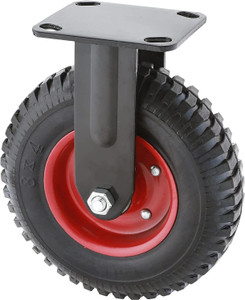 PACIFICMOVERS Heavy Duty Rubber Castor Wheel 6 inch fix Swivel ...