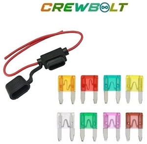 Crewbolt Regular Mini Blade Fuse 15 AMP Electrical Automotive Fuse With ...