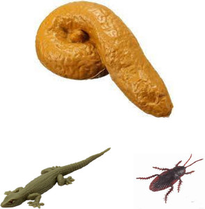 R.s.Magic Tricks Fake Poop Potty Rubber Lizard Cockroach Prank Jokes ...