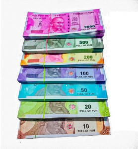 CARLY Combo (14 Each x 7=98 Nakli Note) Playing Indian Currency Notes ...