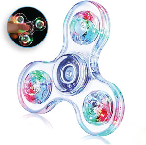 Wembley LED Light Spinner Toy Finger Spin Sensory Stress Relief Spinner ...