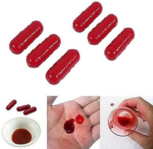 MADDYGROUP Fake Blood Capsules - Realistic Touch for Halloween Costumes ...