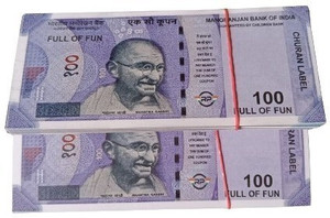 BBS DEAL Rs 100 ka Bundle of 2 (200 note ) Nakli Indian Currency New ...