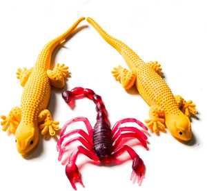 musbu Halloween Fake Lizard and Fake Scorpion Toys Roaches Gecko Rubber ...
