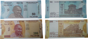 PTCMart Nakli Note 100 each 50, 200 Churan Wale Note Indian Fake Dummy ...