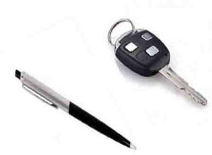 PTCMart Electric Harmless Shocking Pen and Key Prank Gag Toy ...