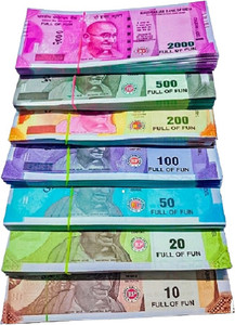 CARLY Combo (15 Each x 7=105 Nakli Note) Playing Indian Currency Notes ...