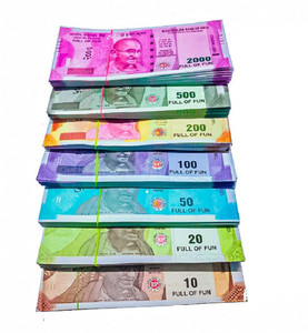 Kelosk Fake Money 50*7=350 Currency for Kids Fake Indian Note for Kid ...