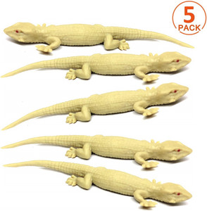 BRAND HOME Set of 5 Fake Lizard House Gecko Rubber Practical Jokes ...