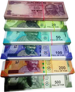 BBS DEAL Combo ( 8 Each x 6 =48 Nakli Note) Playing Indian Currency ...