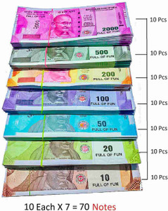 PY (10 X 7=70 Notes) (Rs.10, Rs.20, Rs.50, Rs.100, Rs.500, Rs.2000 ...