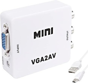 OG X NEXA WITH DEVICE VGA to AV Mini Converter Scaler Adapter Support ...