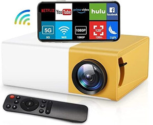 RyzCare UC 500 Projector, 400LM Portable Mini Home Theater LED ...