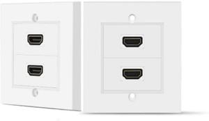 RyzCare HDMI Multimedia Modular Wall Socket Face Plate Socket Plug Jack ...