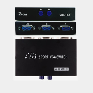 MESHIV 2 PORT VGA SWITCH to Connect Two CPU to One Display Gaming ...