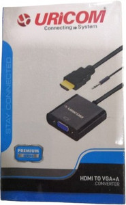 uricom HDMI TO VGA WITH AUDIO Gaming Adapter - uricom : Flipkart.com