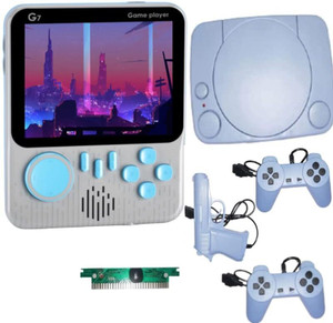 DRUMSTONE Portable Mini Handheld Console for Kids & 8-Bit LCD TV Gaming ...