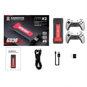 HG WORLD GD30 Retro GameStick Console 4k 2.4G Dual Wireless Sup Game ...