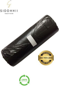 siddhhii OXO-BIODEGRADABLE Dustbin Bags 19*21 Black Color Medium 15 L ...