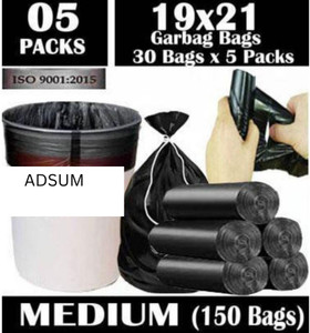 adsum 150 premium elite garbage bags and trash bag Small 6 L Garbage ...