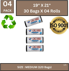 chetaru Quality Tough Medium Waste Bag 4 x 30 Bags Medium 9. ...