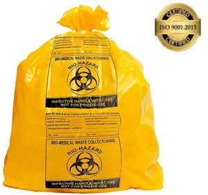 ATMOSPHERE Yellow Garbage Dustbin Bags 19 x 21 inch for Home, Office ...