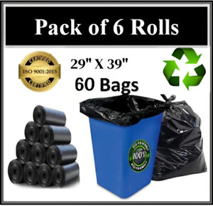 XOPY Garbage Bags/Dustbin Bags/Trash Bags - 29X39 Inches - Pack Of 6 XL ...