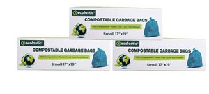 Ecolastic Compostable & Eco-friendly Garbage bags – SMALL (17 x 19 ...
