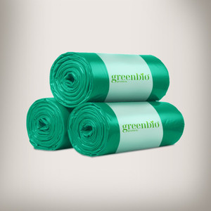Greenbio Eco Friendly Garbage Bags for Dustbin | 30 Nos | Small 19 X 21 ...