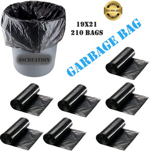 SAISWAR Dustbin Covers Clean Home Biodegradable Garbage bags 210 Pcs ...