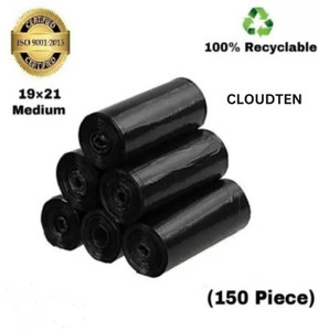 SEVENTEENSTITCH DUSTBIN BAG ROLL 19*21 Medium 10 L Garbage Bag Pack Of ...