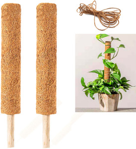 LIVEONCE 4 feet coco pole stick extendable premium with tie pack of 1 ...