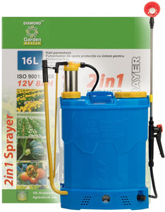 AGROMILL 2in1 Battery sprayer pump machine charger Agriculture ISO 12V ...