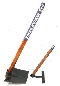 JCT AGRICO SPADE WITH WOODEN HANDLE 70CM& MINI HOE WEEDING RAKE WITH ...