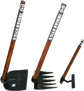 JCT AGRICO SPADE,RAKE,WEEDING RAKE WITH WOODEN HANDLES(70,70,35CM ...
