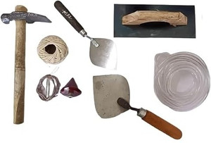 Implemental Mason Tools Combo(Gurmala, Tesi Hammer, Mason Thread, 3/4 ...