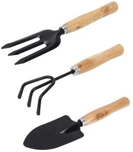 RAF Garden Fork, Small Trowel, Hand Cultivator Garden Tool 3 Piece for ...
