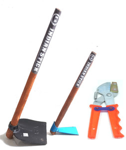 JCT AGRICO SPADE,MINI KODARI WITH WOODEN HANDLES(70,50CM) GARDEN PRUNER ...