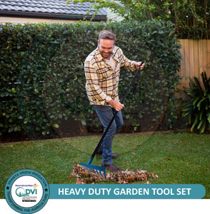 DVI Heavy Duty Garden Rake with Long Handle | Rake for Gardening ...