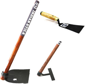 JCT AGRICO SPADE,WEEDING RAKE,KHURPI WITH WOODEN HANDLES(70.35,25CM ...