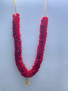 CROWN NIMREET ARTIFICIAL ROSE MALA HAAR 20 INCH BIG GARLAND GOD IDOL ...