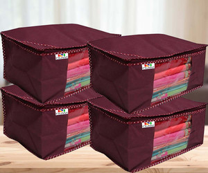 nuwi Saree Cover Clothes Organiser for Wardrobe Set non woven Saree ...