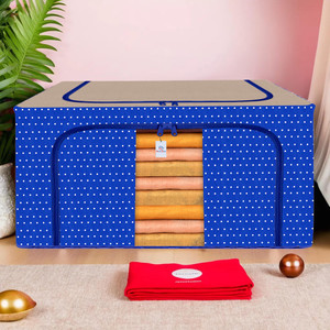 Heart Home Storage Box 44 Liter Steel Frame Garments Storage Box | Dot ...