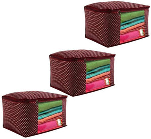 ARVANA Saree Cover Storage Bag Saree Packing Cover for Wardrobe Closet ...